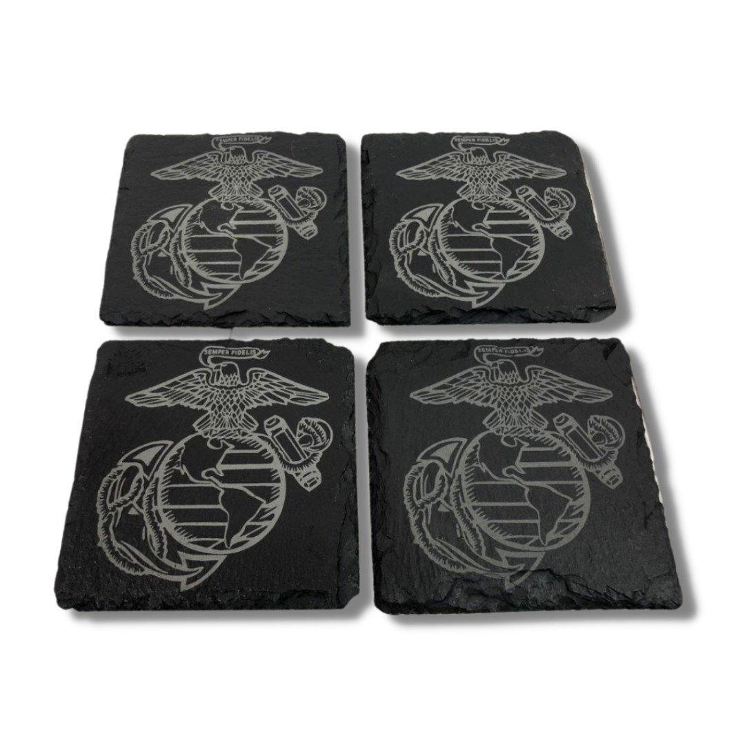 Military Slate Coaster Set – Hasbro Designs